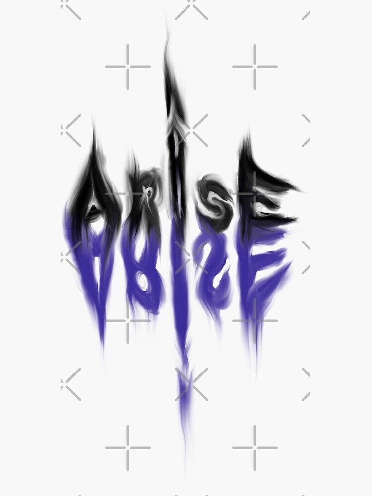 "SOLO LEVELING ARISE 2 (black/purple)" Sticker for Sale by milkcherries ...