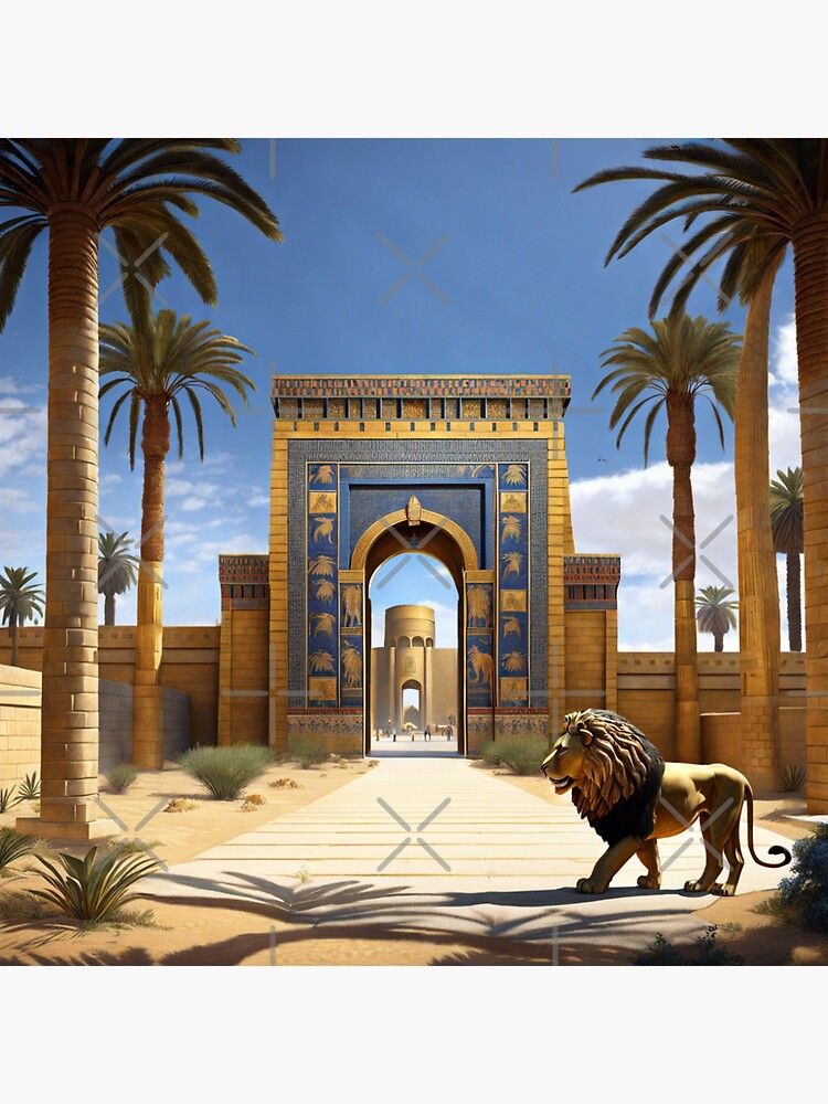 "Lion of Babylon, Ishtar Gate, Mesopotamia" Magnet by Redbdon | Redbubble