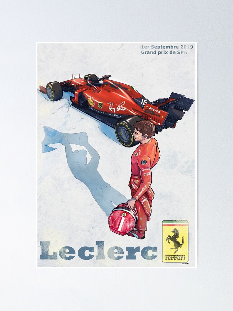 " F1 Charles Leclerc Akira anime style" Poster for Sale by BabuTiny ...