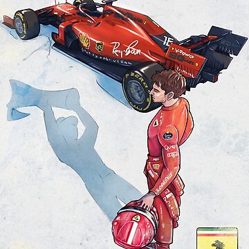 " F1 Charles Leclerc Akira anime style" Sticker for Sale by BabuTiny ...