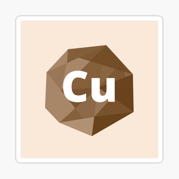 "Metal Collection: Copper" Sticker by QUACKEN | Redbubble