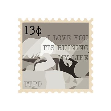"Taylor Swift TTPD Postage Stamp 1" Sticker for Sale by SwiftieStickers ...