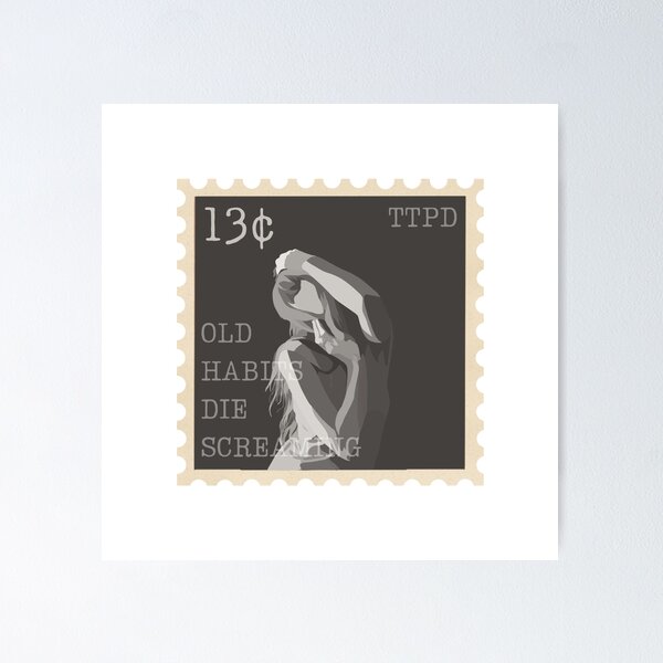 "Taylor Swift TTPD Postage Stamp 2" Poster for Sale by SwiftieStickers ...