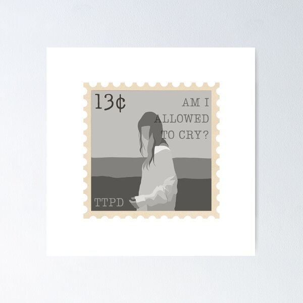 "Taylor Swift TTPD Postage Stamp 4" Poster for Sale by SwiftieStickers ...
