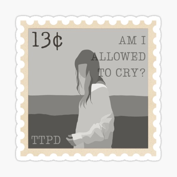 "Taylor Swift TTPD Postage Stamp 4" Sticker for Sale by SwiftieStickers ...