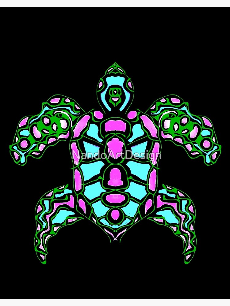 "Turtle abstract 1" Poster for Sale by NandoArtDesign | Redbubble
