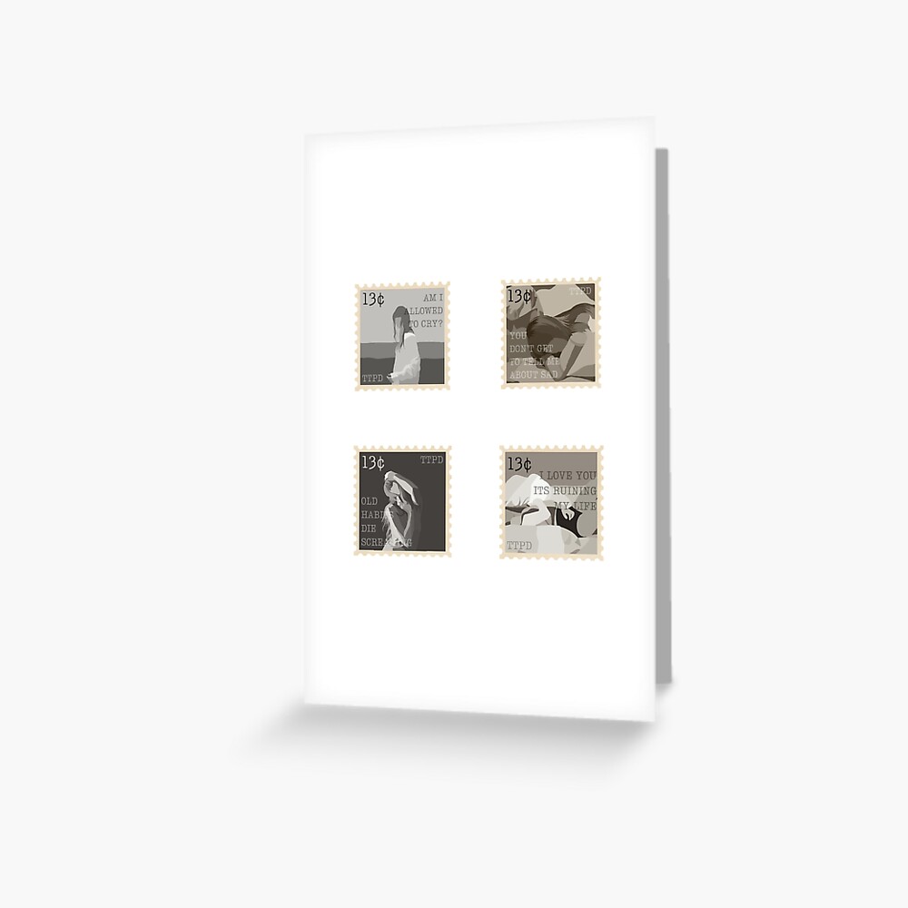 "TTPD Stamp Collection 2" Sticker for Sale by SwiftieStickers | Redbubble