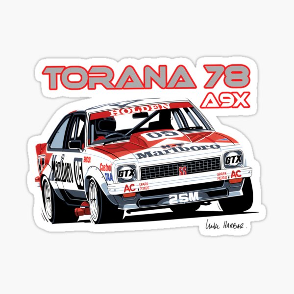 " Holden A9X Torana Peter Brock Design" Sticker for Sale by MatteoFuchs ...
