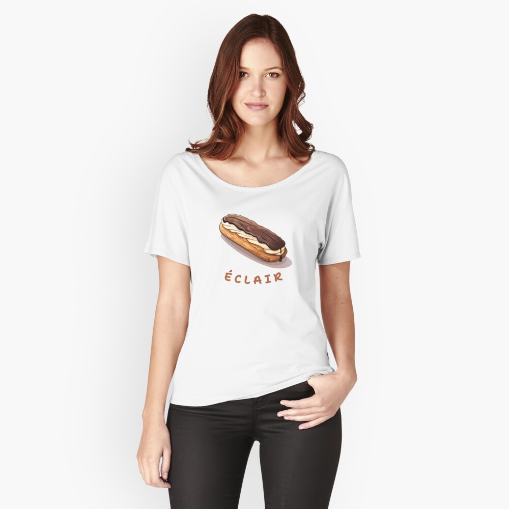 "Eclair | French cuisine | Dessert" Sticker for Sale by ILSOL | Redbubble