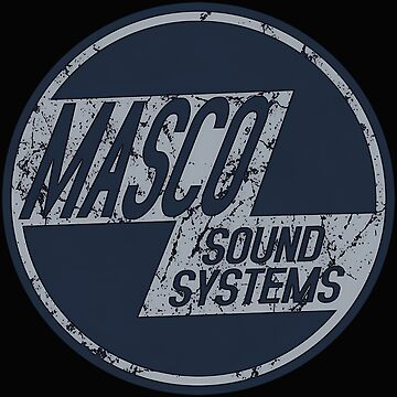 "Distressed Masco Logo" Sticker by NikolZulau | Redbubble