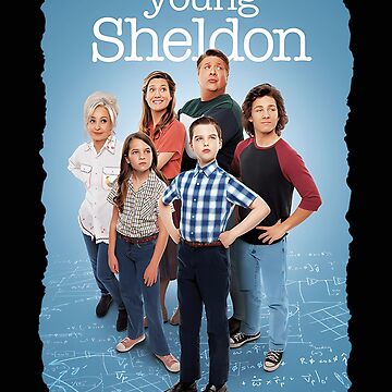 "Young Sheldon" Sticker for Sale by BlancoHermila | Redbubble