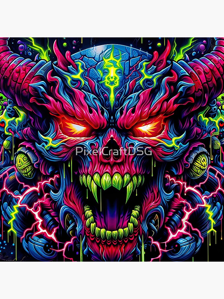 "acid demon" Poster by PixelCraftDSG | Redbubble