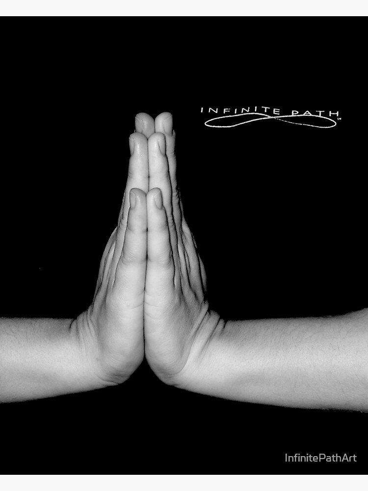 "Namaste (Respect Gesture)" Sticker for Sale by InfinitePathArt | Redbubble