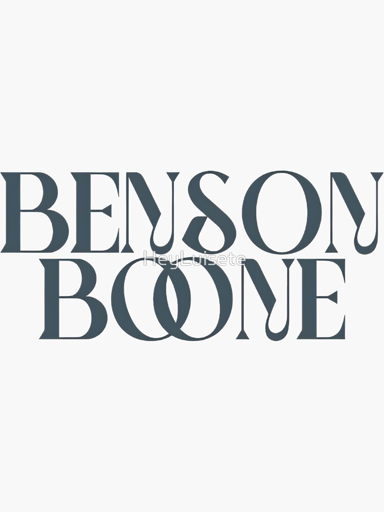 "Benson Boone " Sticker for Sale by HeyLuisete | Redbubble
