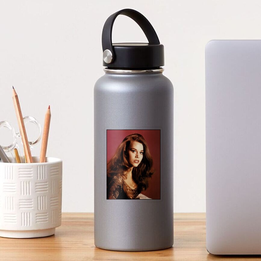 "Jane Fonda" Sticker for Sale by auntblazer | Redbubble