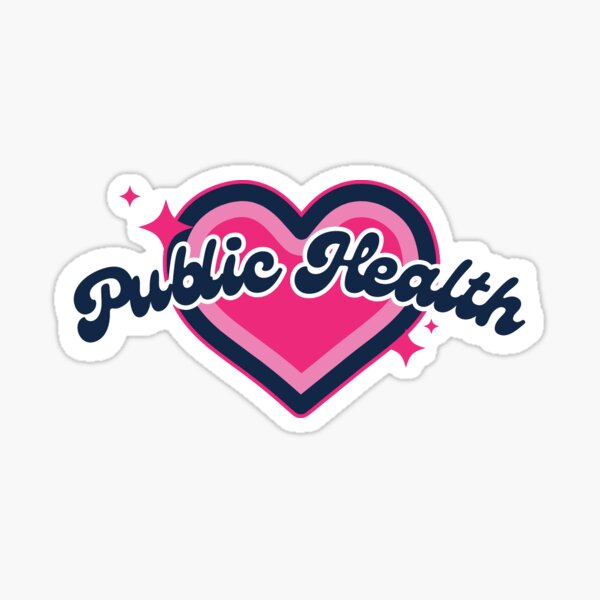 "Public Health Heart Logo" Sticker for Sale by juliamackinzie | Redbubble