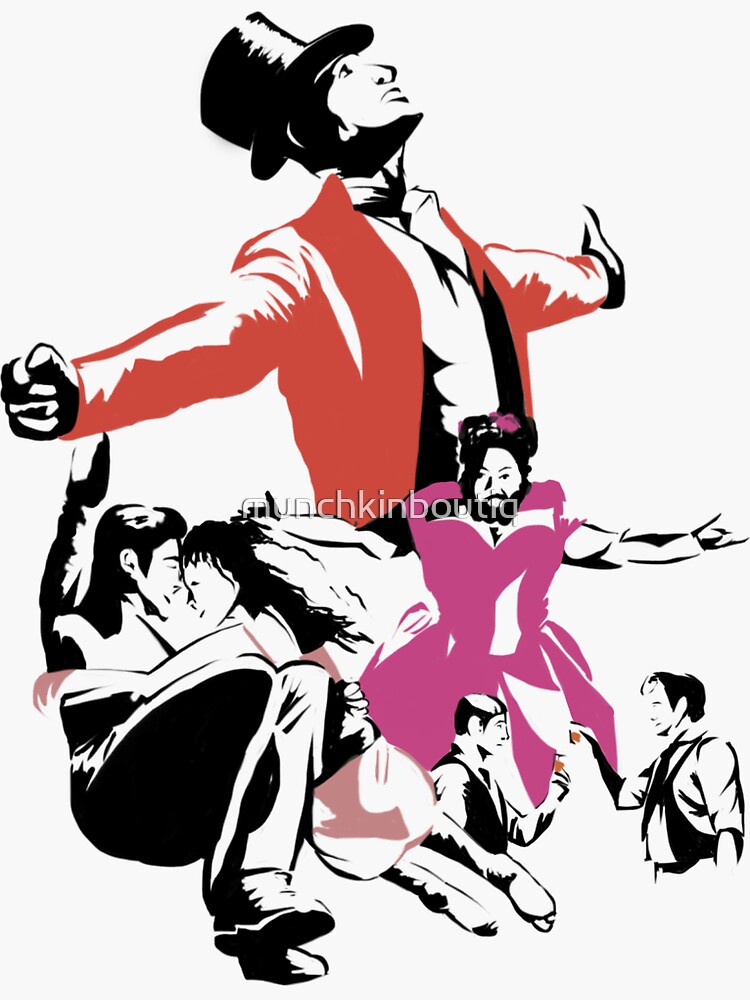 "The Greatest Showman Silhouette" Sticker for Sale by munchkinboutiq ...
