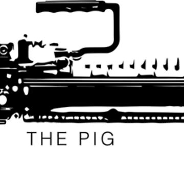 "M60 Machine Gun - The Pig" Sticker for Sale by nothinguntried | Redbubble