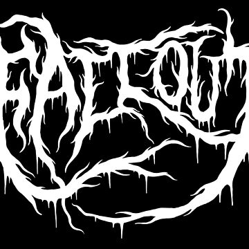 "Fallout - Metal style band shirt." Sticker for Sale by bangart | Redbubble