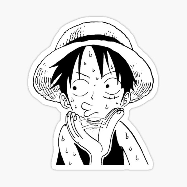 "Luffy" Sticker by PoloDRAW | Redbubble