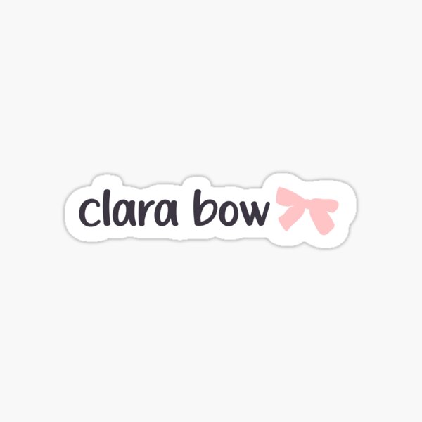 "Clara Bow" Sticker for Sale by clarasversion | Redbubble