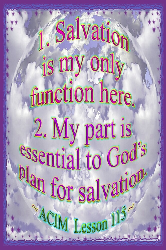 "ACIM Lesson 115 Review" by ACIM-LOVE | Redbubble