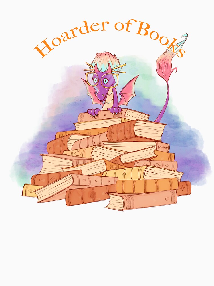 "Hoard Dragons - Hoard of Books" Essential T-Shirt for Sale by Christy ...