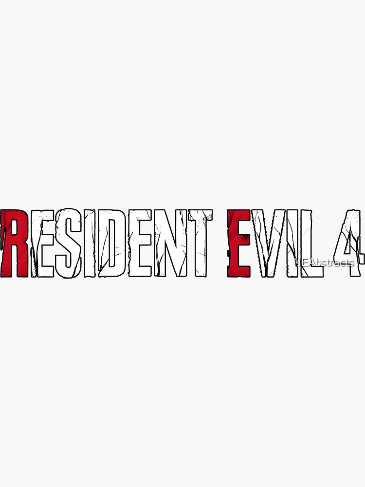 "Resident Evil 4 Remake Logo" Sticker for Sale by NEAbstracts | Redbubble