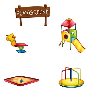 "Set playground sticker" Sticker for Sale by flowersstickers | Redbubble