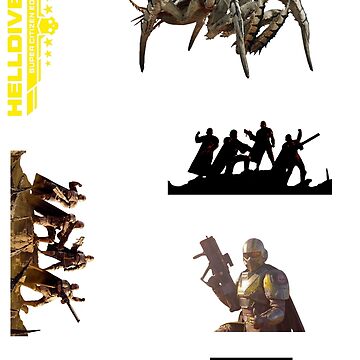 "Helldivers II - Stickers set" Sticker for Sale by i5min | Redbubble