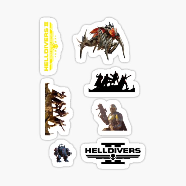 "Helldivers II - Stickers set" Sticker for Sale by i5min | Redbubble