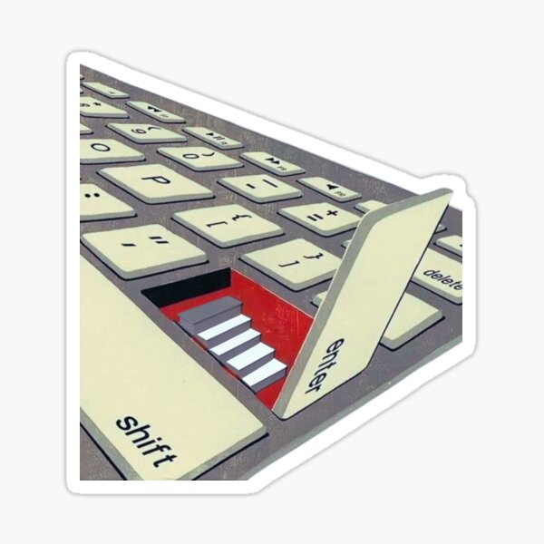 "Enter keyboard " Sticker for Sale by CodeCrush | Redbubble