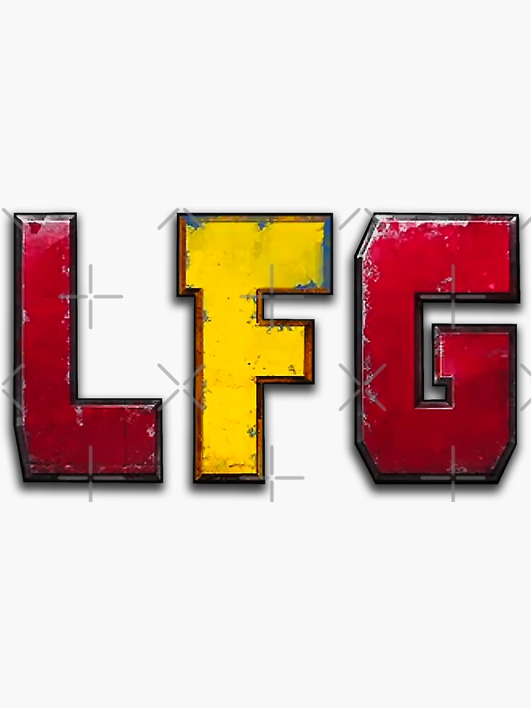 "LFG" Sticker for Sale by superdesign | Redbubble