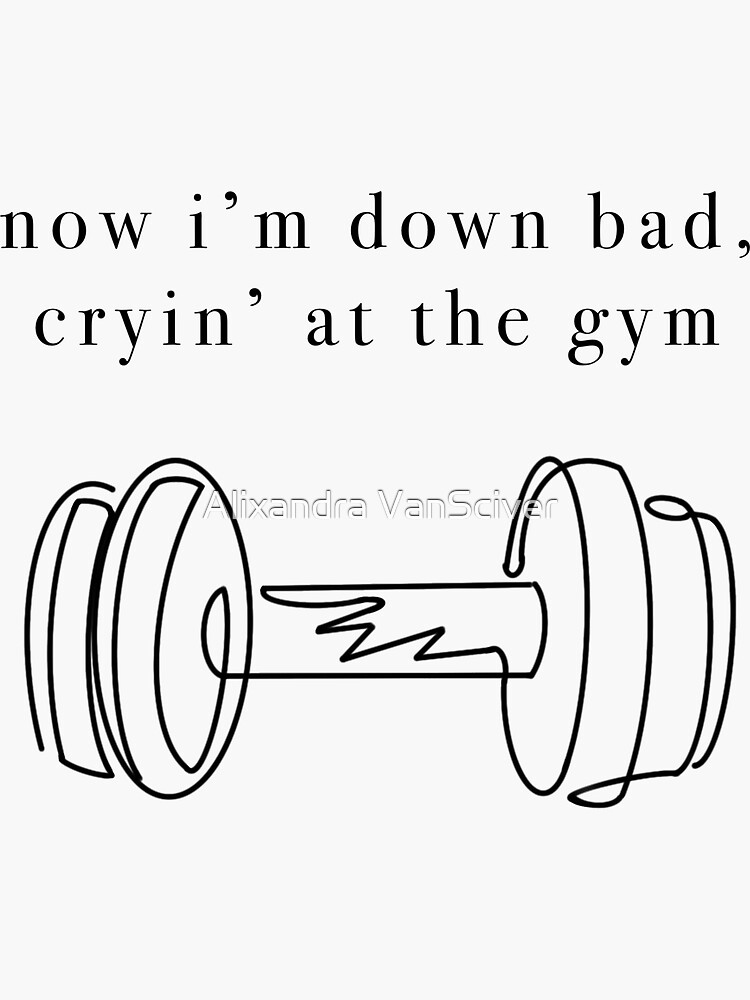 "TTPD: Down Bad" Sticker for Sale by Alixandra VanSciver | Redbubble