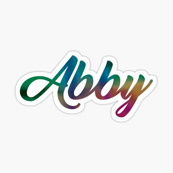 "Abby" Sticker by xRadicalRainbow | Redbubble