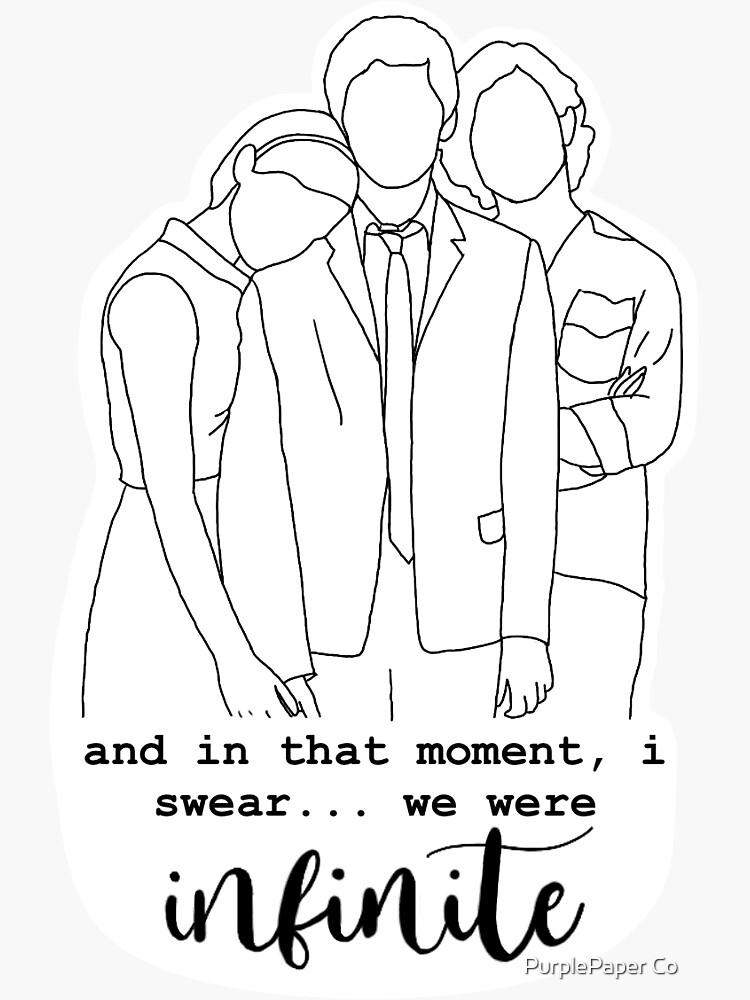 "We Were Infinite " Sticker for Sale by PurplePaper Co | Redbubble
