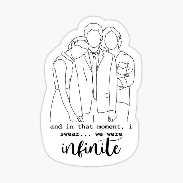 "We Were Infinite " Sticker for Sale by PurplePaper Co | Redbubble