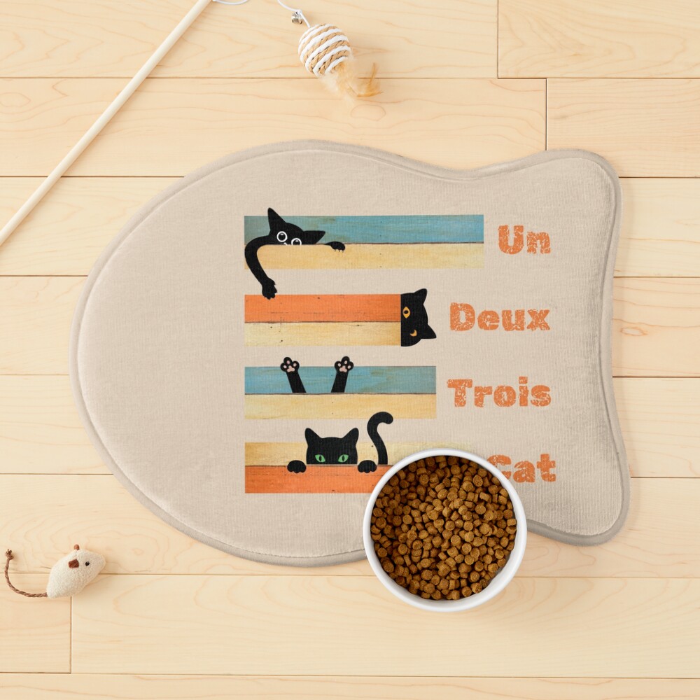 "Funny cats - un deux trois cat humor French" Poster for Sale by ...
