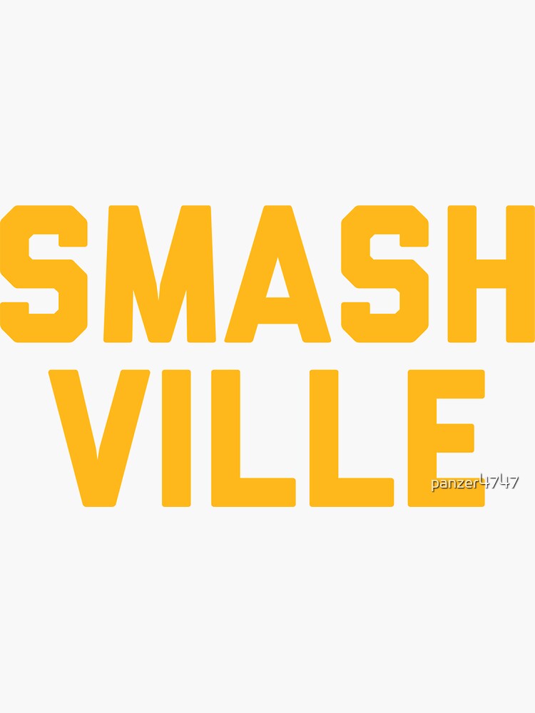 "Smashville - Nashville Hockey" Sticker by panzer4747 | Redbubble