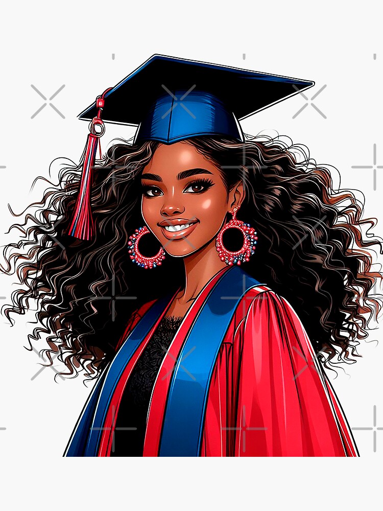 "Graduating Highschool Black Woman, Graduating Girl, Highschool ...