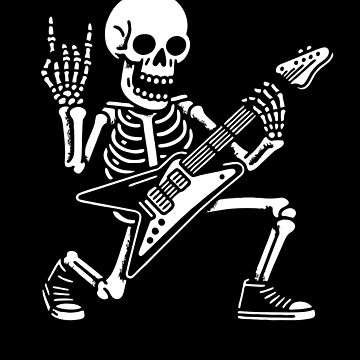 " Skeleton Playing Heavy Metal Guitar,rock Skeleton playing guitar ...
