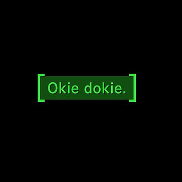 "Okie Dokie - Fallout" Sticker for Sale by SurtonDesign | Redbubble