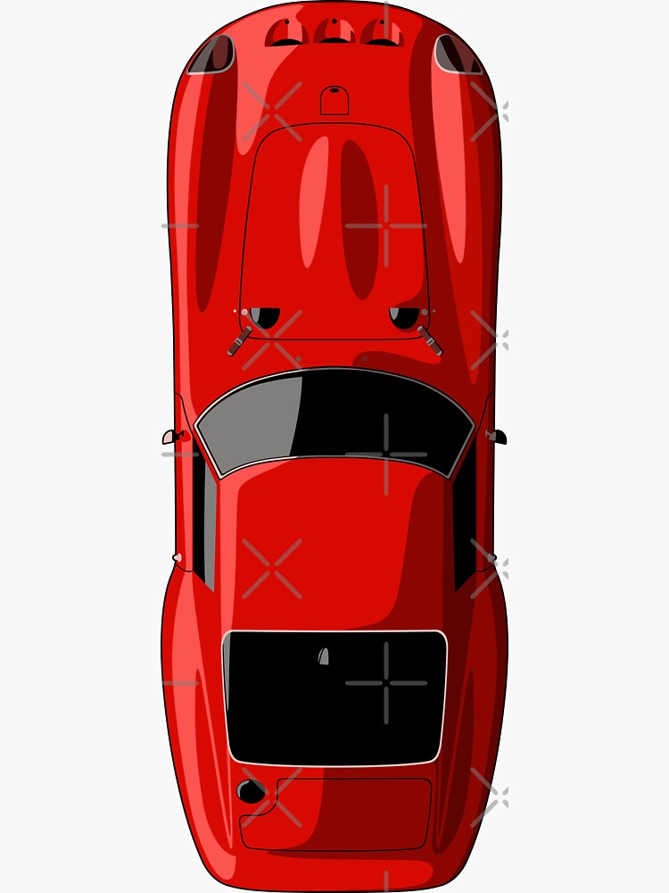 "250 GTO - vector drawing" Sticker by yohannlp | Redbubble