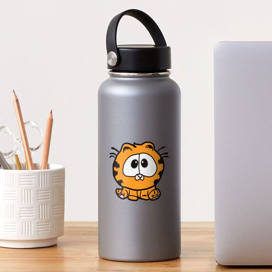"Baby Garfield setting" Sticker for Sale by Splat- | Redbubble