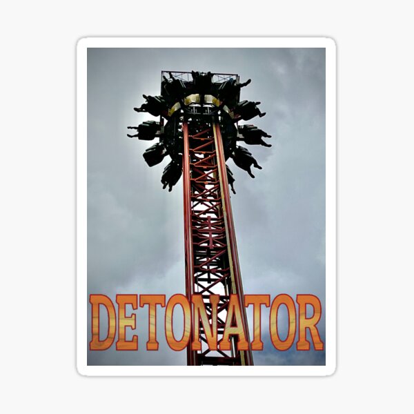 "Detonator Thorpe Park" Sticker for Sale by Humanbean20617 | Redbubble