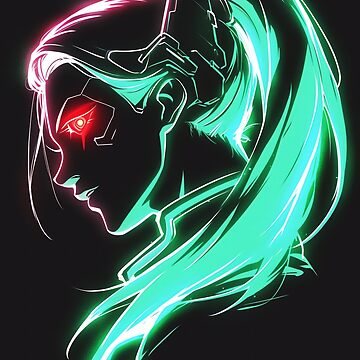 "Neon Rebecca" Sticker for Sale by SchellStation | Redbubble