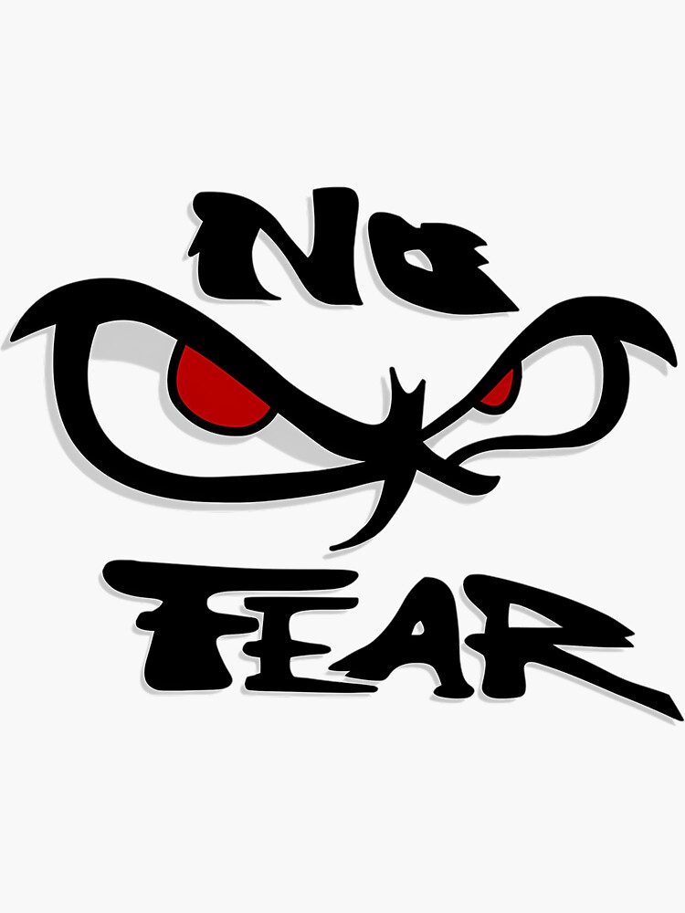 " No Fear brand " Sticker for Sale by Bellosciski | Redbubble