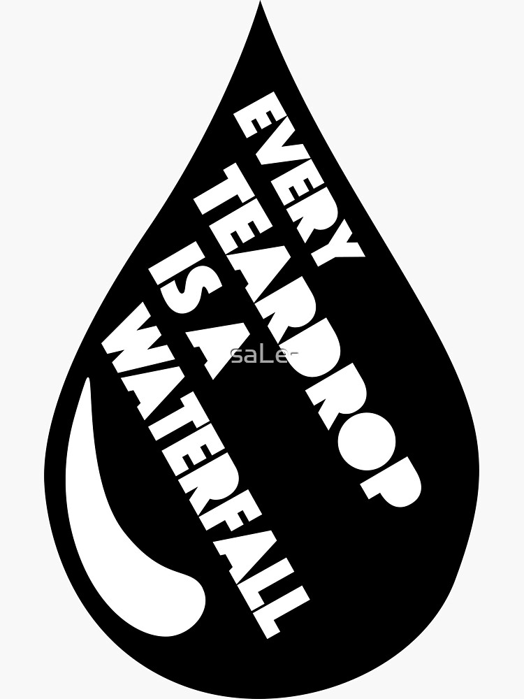 "Teardrop" Sticker by saLe- | Redbubble
