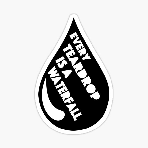 "Teardrop" Sticker by saLe- | Redbubble