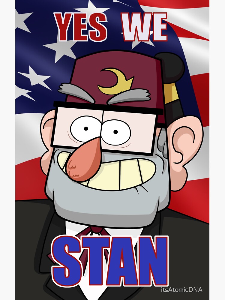 "Yes We Stan!" Sticker for Sale by itsAtomicDNA | Redbubble